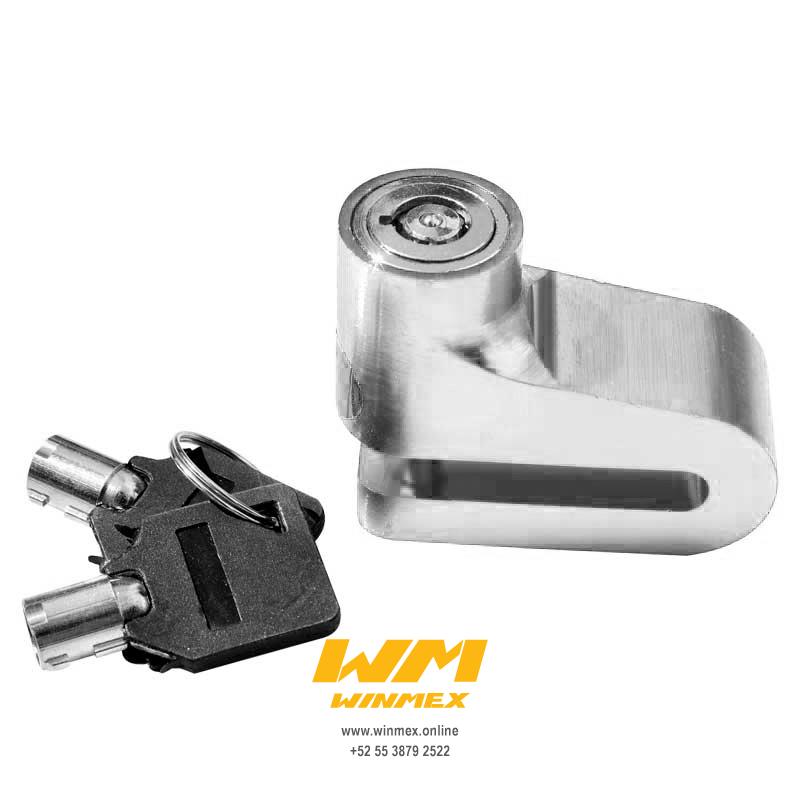 CANDADO PARA DISCO EN ALUMINIO (MONSTER) PLATA - Winmex