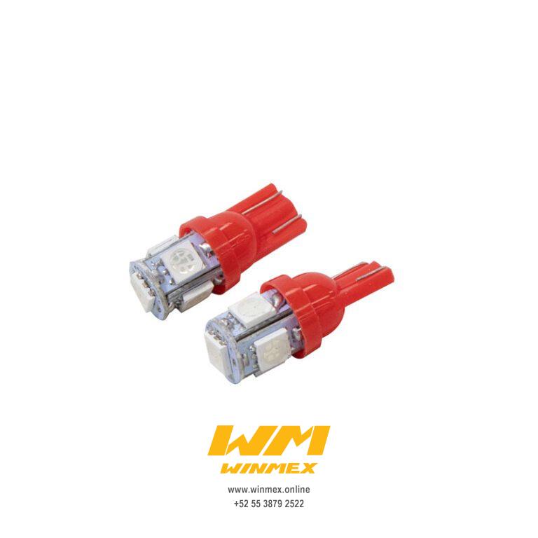 FOCO PELLIZCO 5 LED JGO COLOR ROJO UNIVERSAL - Winmex Satelite