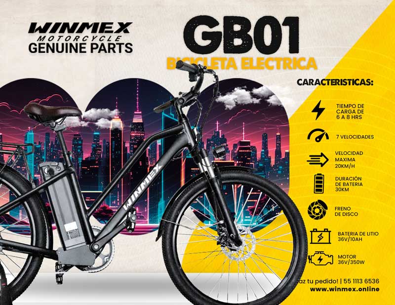 Bici Eléctrica GB01 - Winmex Satelite